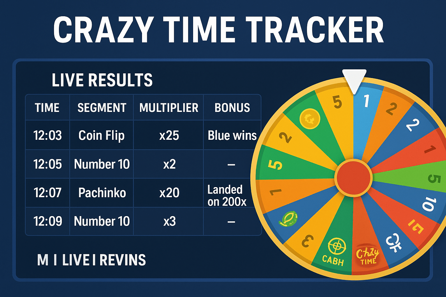 Crazy Time Tracker (Live & History)
